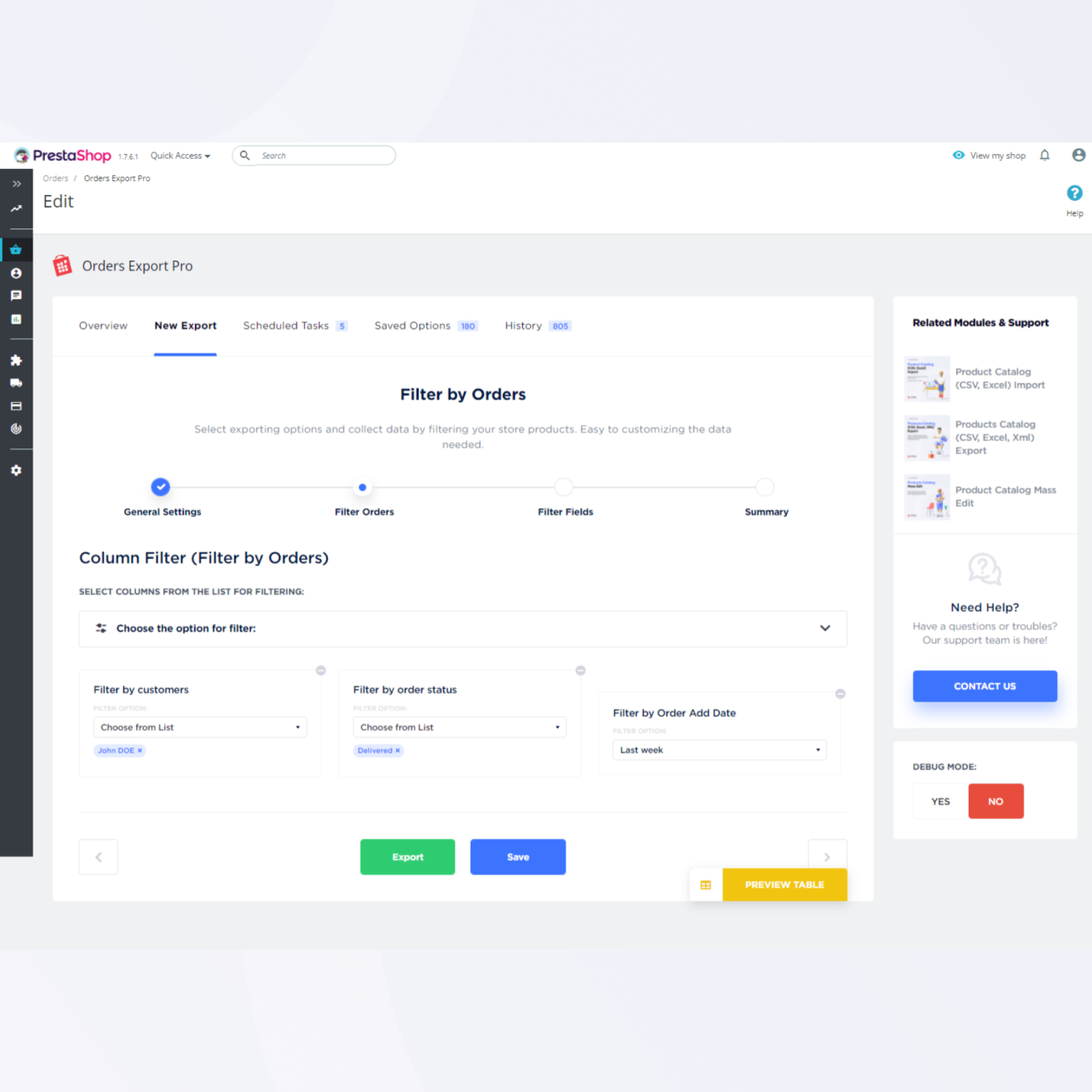 Orders (CSV, Excel) Export PRO Get best PrestaShop addons by ... Orders (CSV, Excel) Export PRO Get best PrestaShop addons by ...